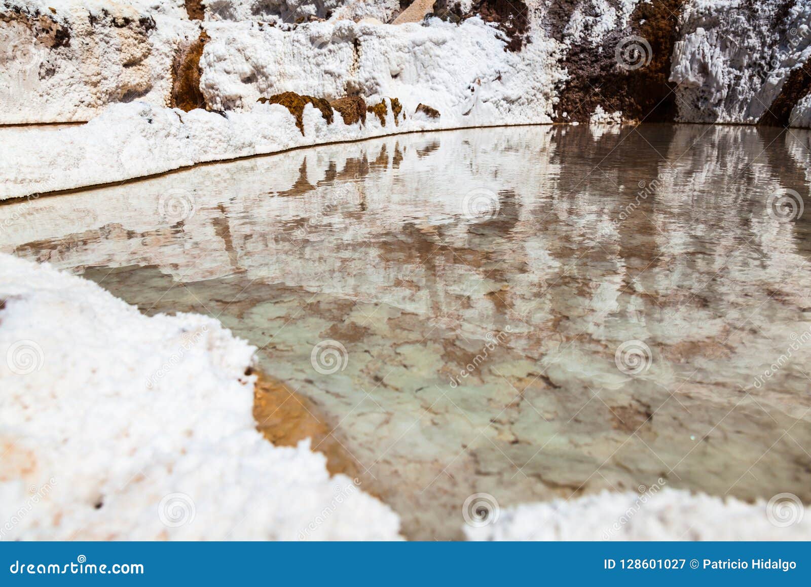 Evaporation pools in Maras stock image. Image of production - 128601027