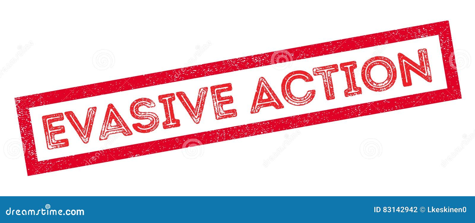 Evasive Action Rubber Stamp Stock Illustration - Illustration of ...