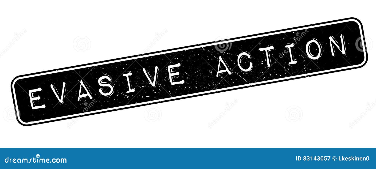 Evasive Action Rubber Stamp Stock Illustration - Illustration of self ...