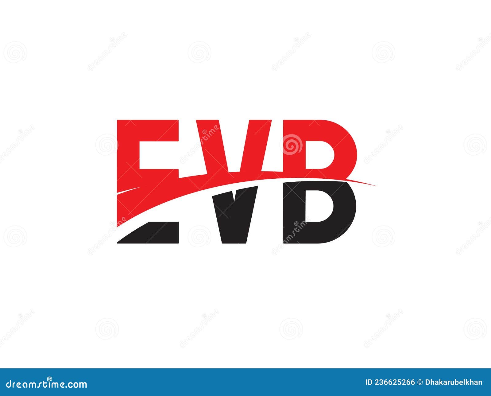 EVB Letter Initial Logo Design Vector Illustration Stock Vector ...