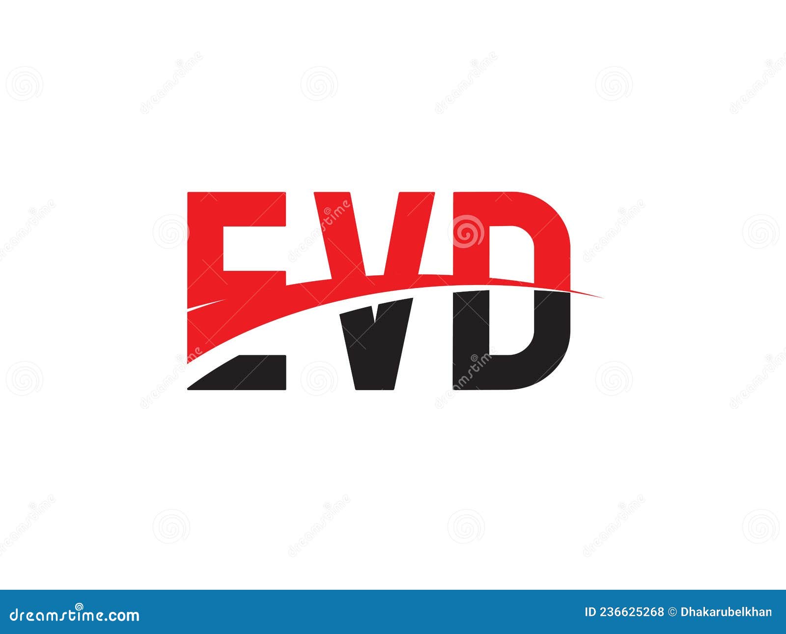 EVD Letter Initial Logo Design Vector Illustration Stock Vector ...