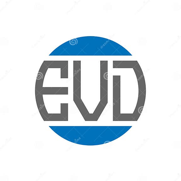 EVD Letter Logo Design on White Background. EVD Creative Initials ...