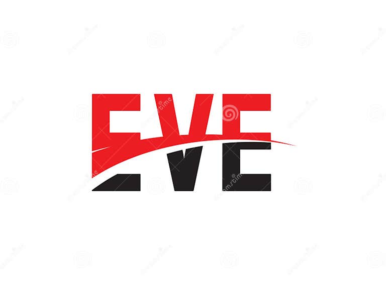 EVE Letter Initial Logo Design Vector Illustration Stock Vector ...