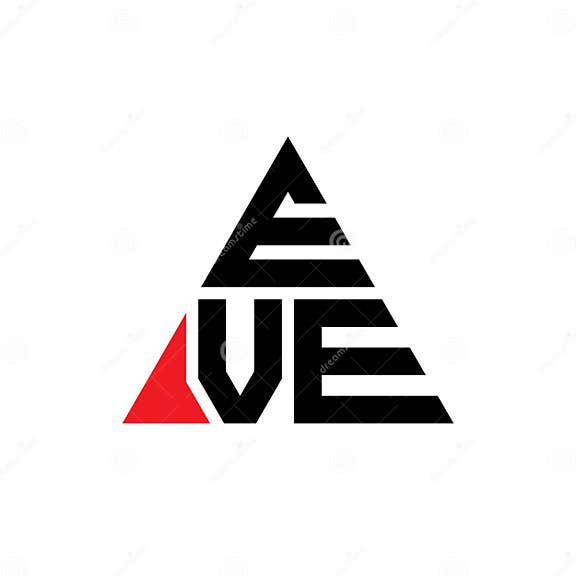 EVE Triangle Letter Logo Design with Triangle Shape. EVE Triangle Logo ...