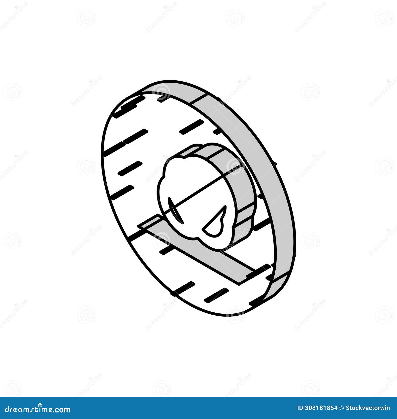 Even Borders Mole Isometric Icon Vector Illustration Stock Vector ... Even Borders Mole Isometric Icon Vector Illustration Stock Vector ...