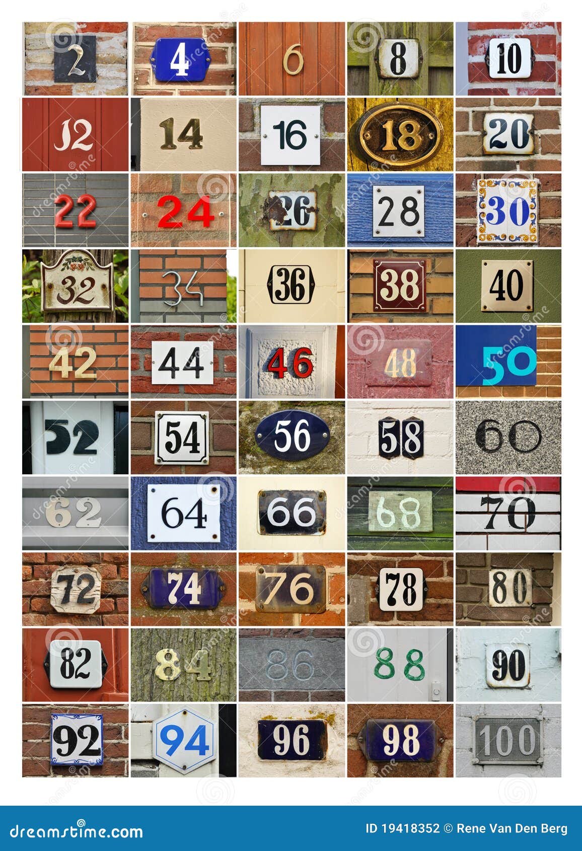 Even house numbers stock photo. Image of parity, numbers - 19418352