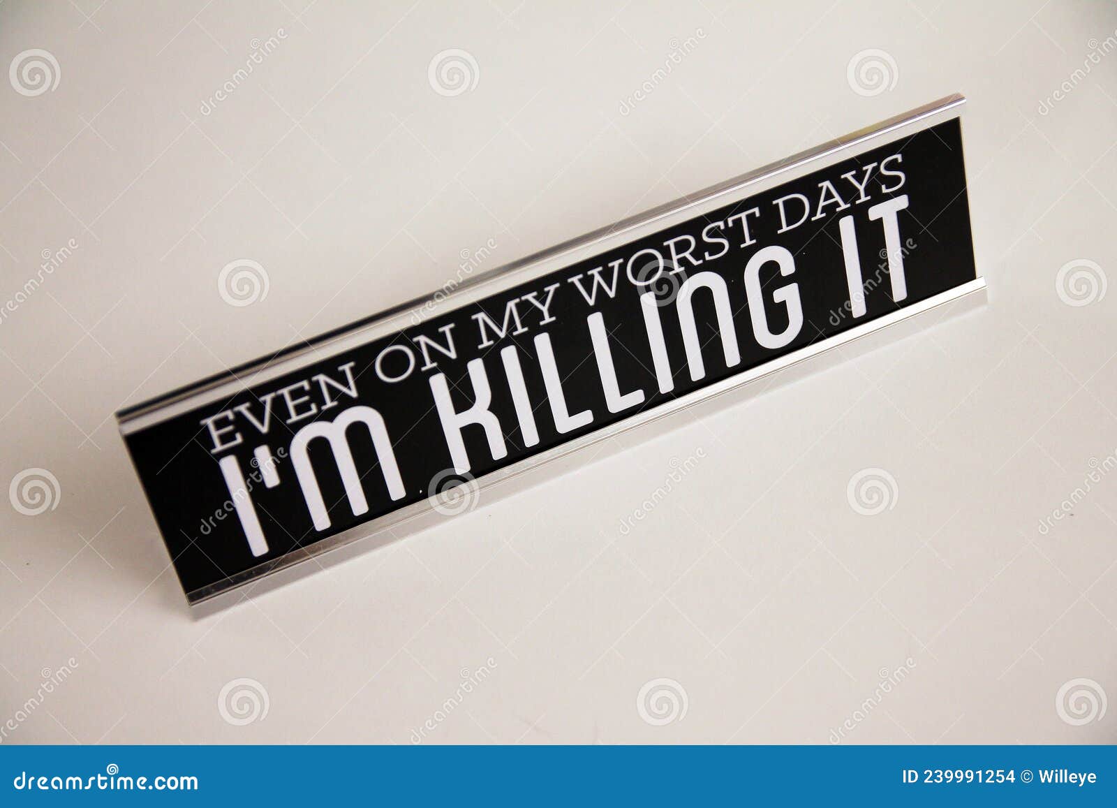 Even on My Worst Days I am Killing it Metal Black and Silver Sign on a ... Even on My Worst Days I am Killing it Metal Black and Silver Sign on a ...