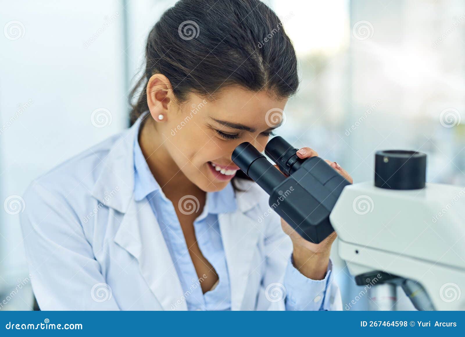 Even the Smallest of Details are Vital. a Young Scientist Using a ...