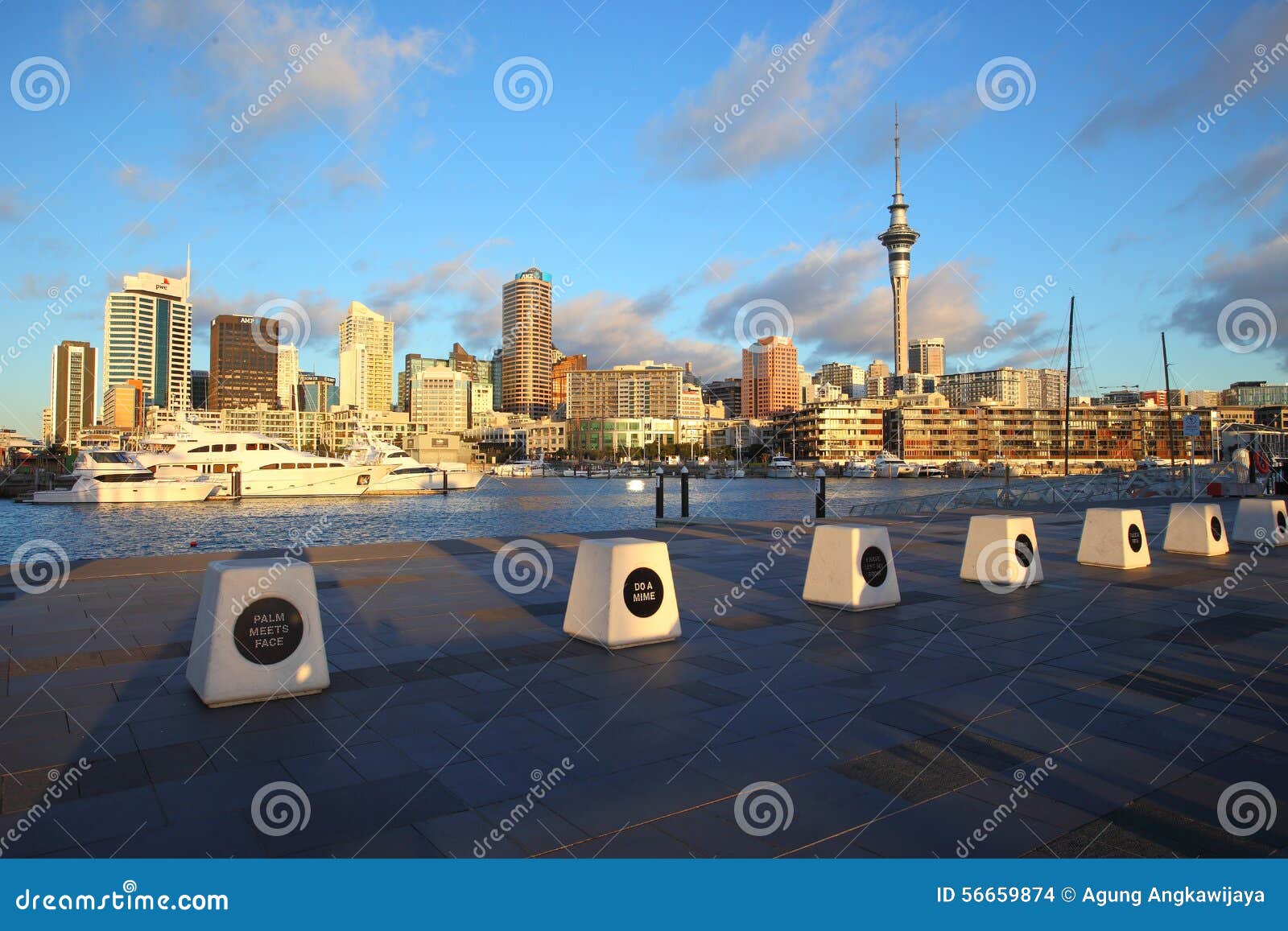 Evening in Auckland editorial stock image. Image of yatch - 56659874