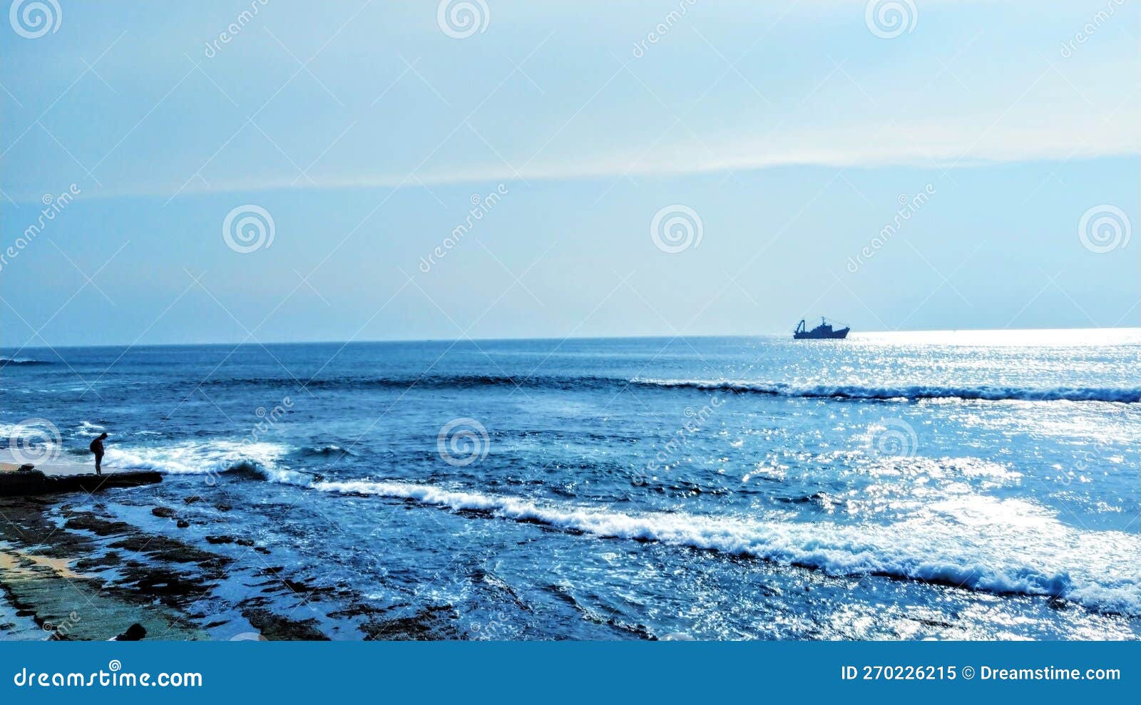 Evening Baech stock image. Image of coast, vehicle, wind - 270226215