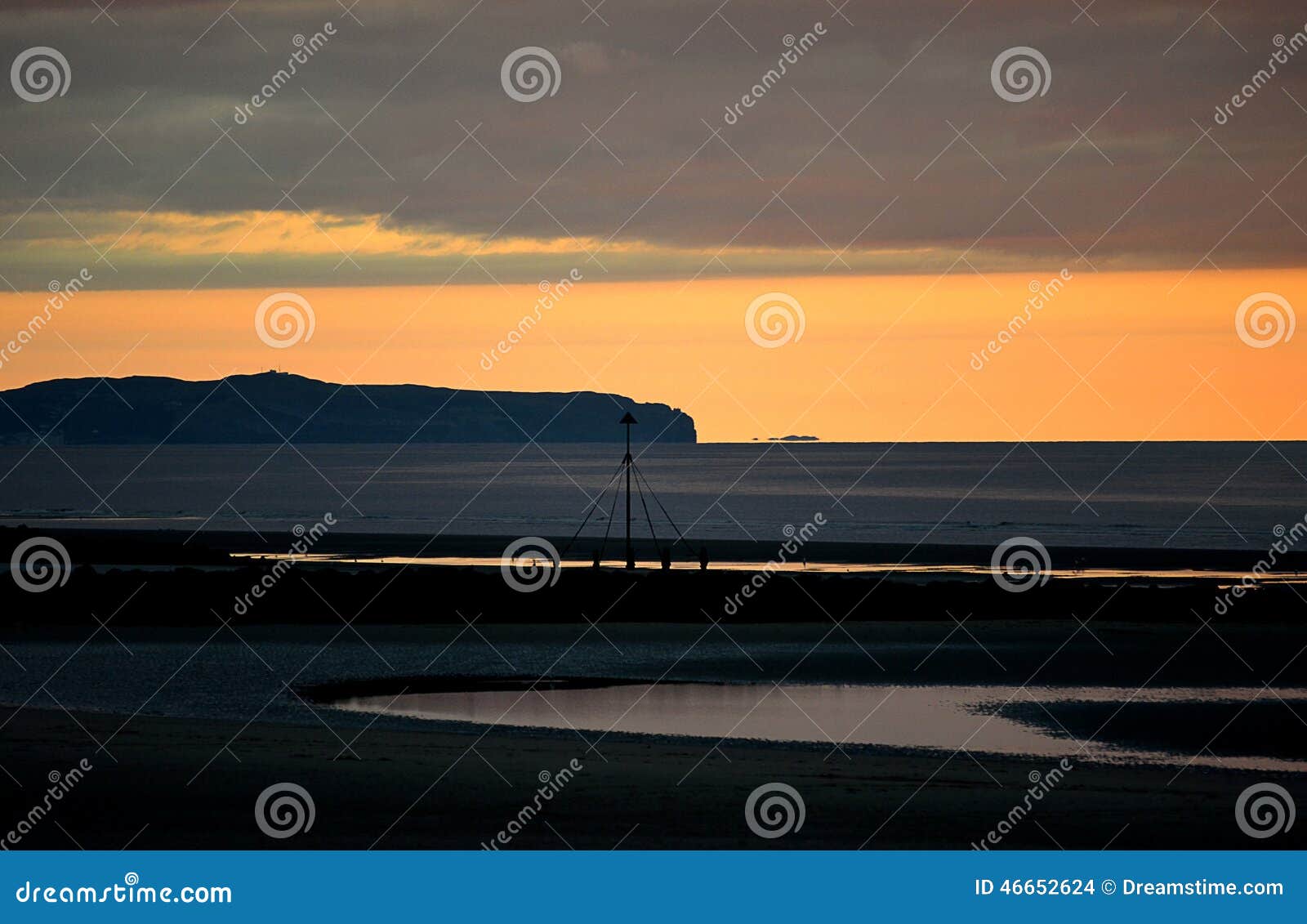 Evening Beach stock photo. Image of coast, moments, coastal - 46652624