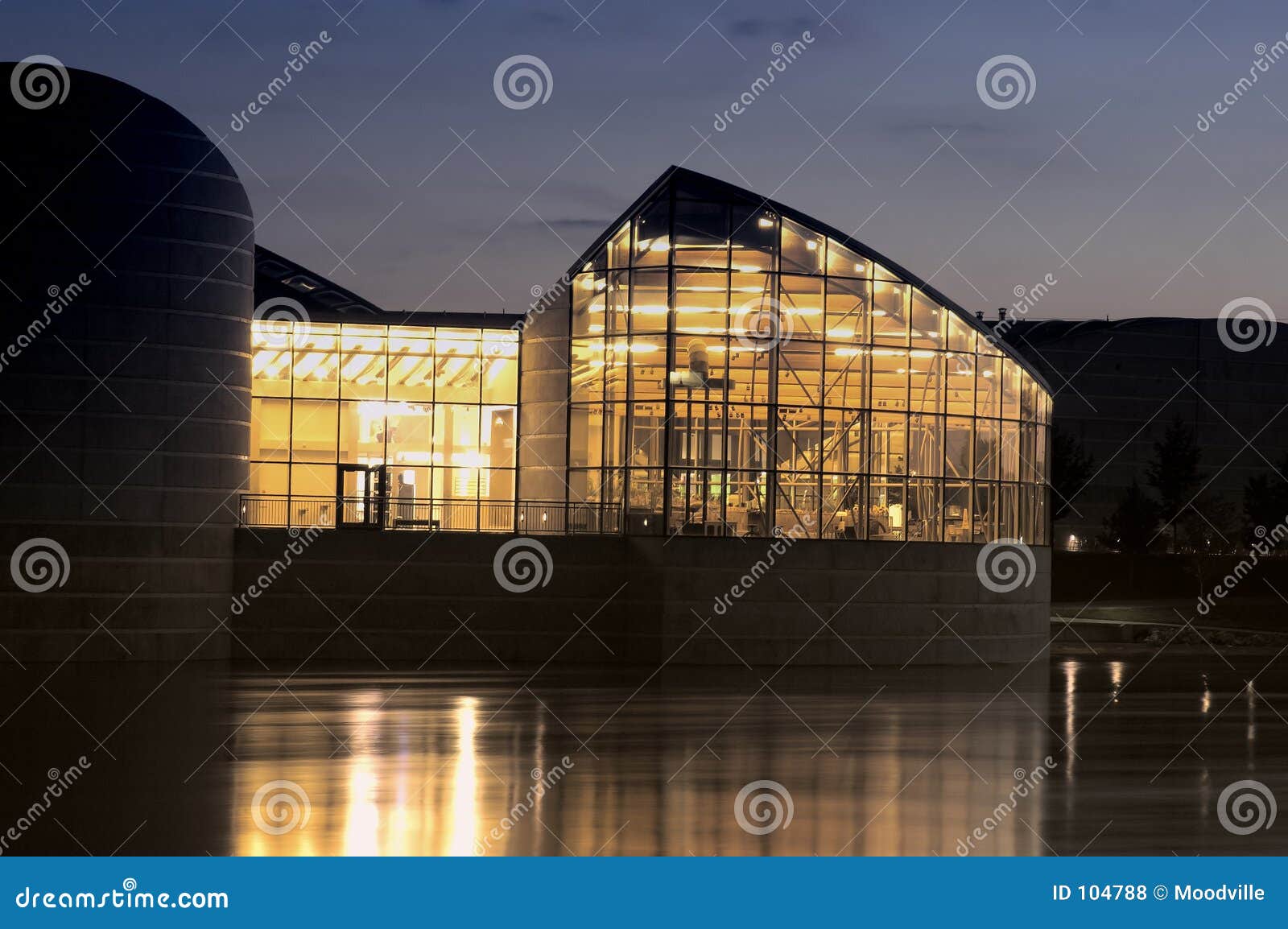 Evening Building stock photo. Image of twilight, unique - 104788