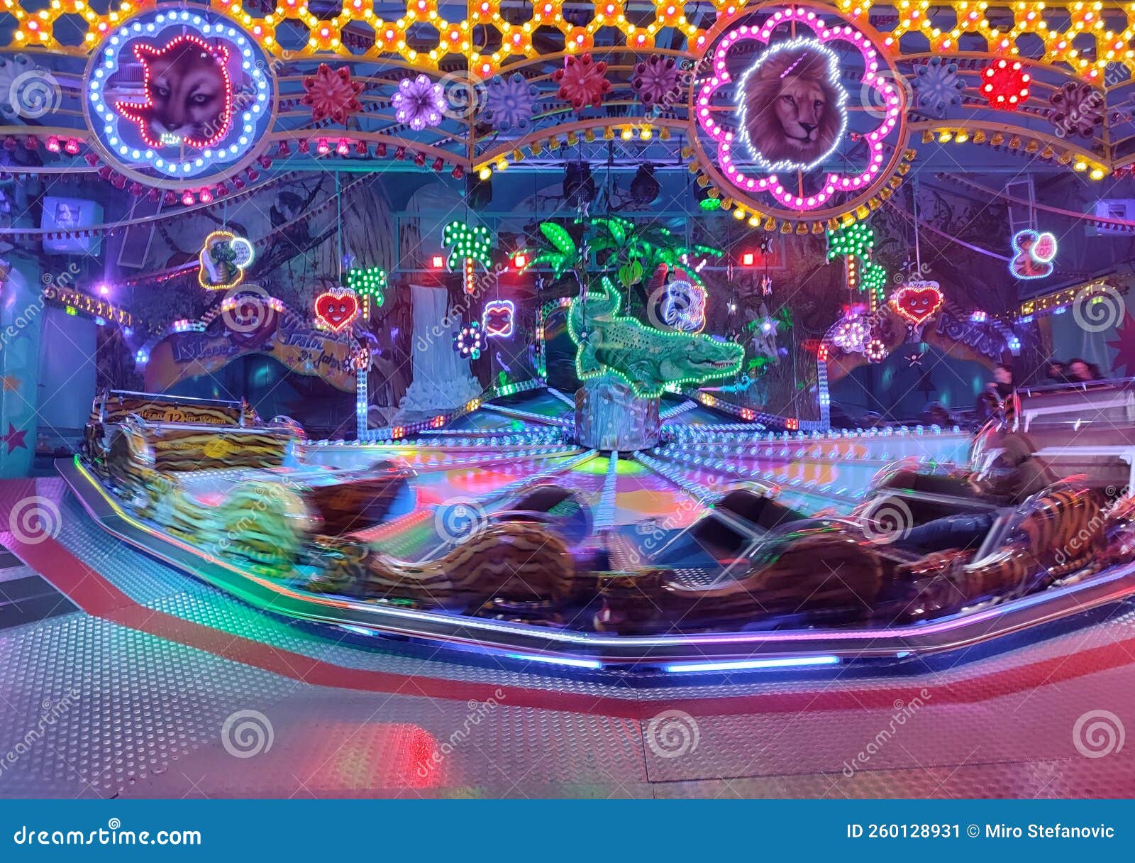 Carousel At The Inside The Dream Island Theme Park Editorial Photo ...