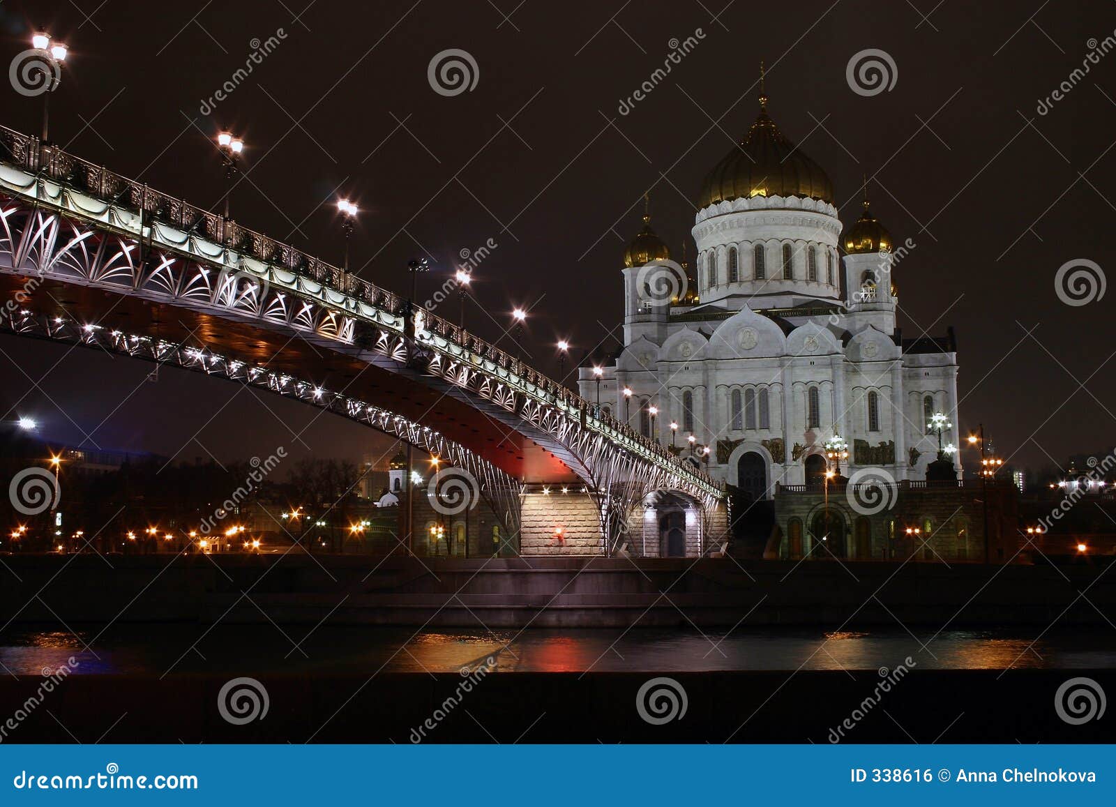 Evening, church, bridge stock photo. Image of bridge, cathedral - 338616