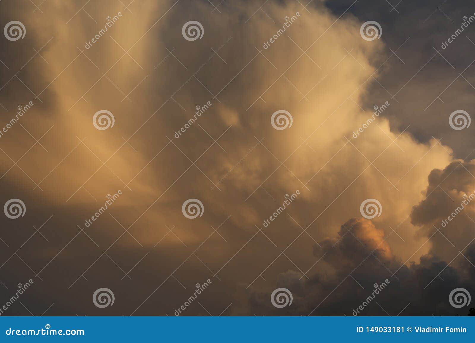 Evening clouds. stock image. Image of background, light - 149033181