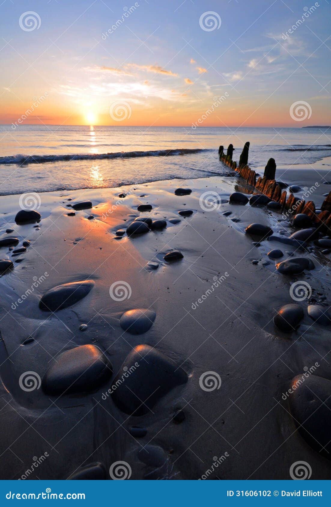 Evening on the coast stock photo. Image of colorful, vacation - 31606102