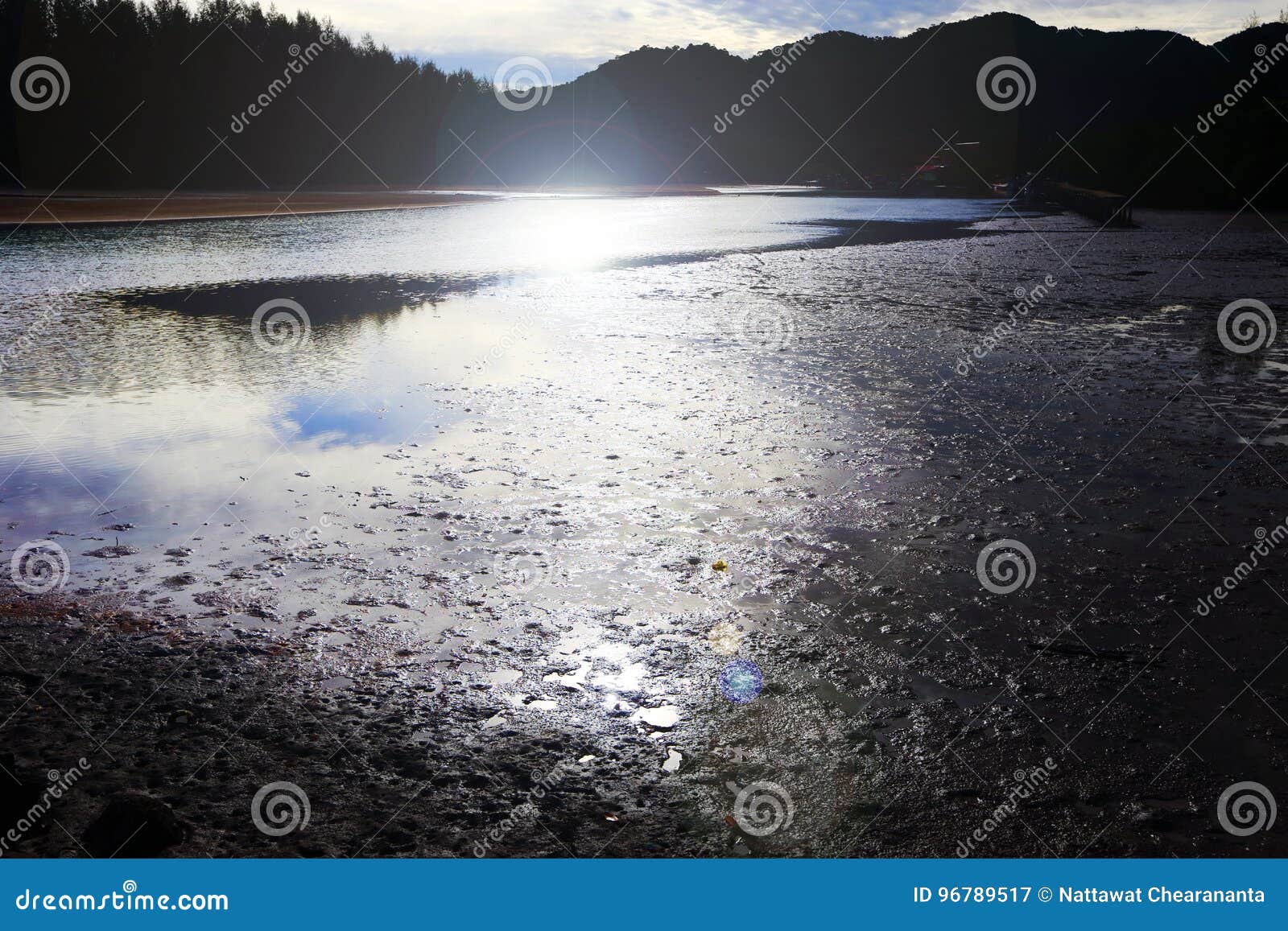 Evening Contrast of Sand Reflect on Sun Down Stock Image - Image of ...