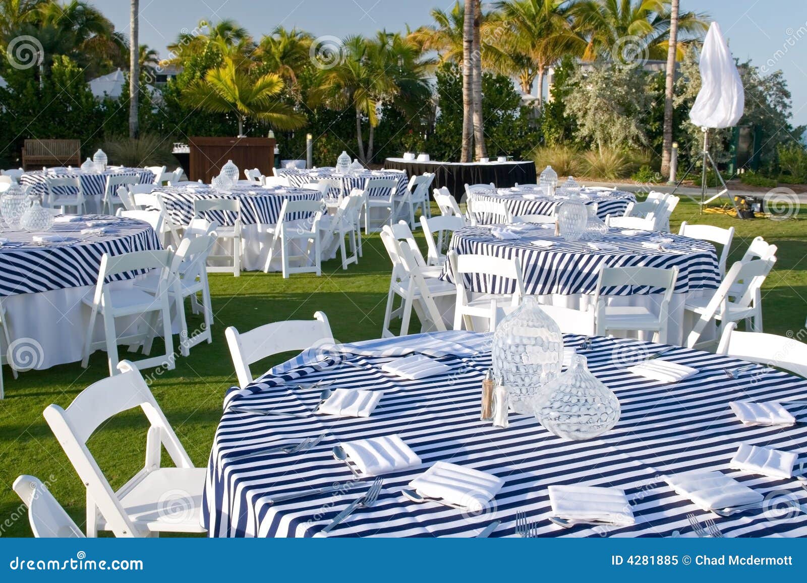 Evening Dinner Reception stock image. Image of plaza, outdoors - 4281885