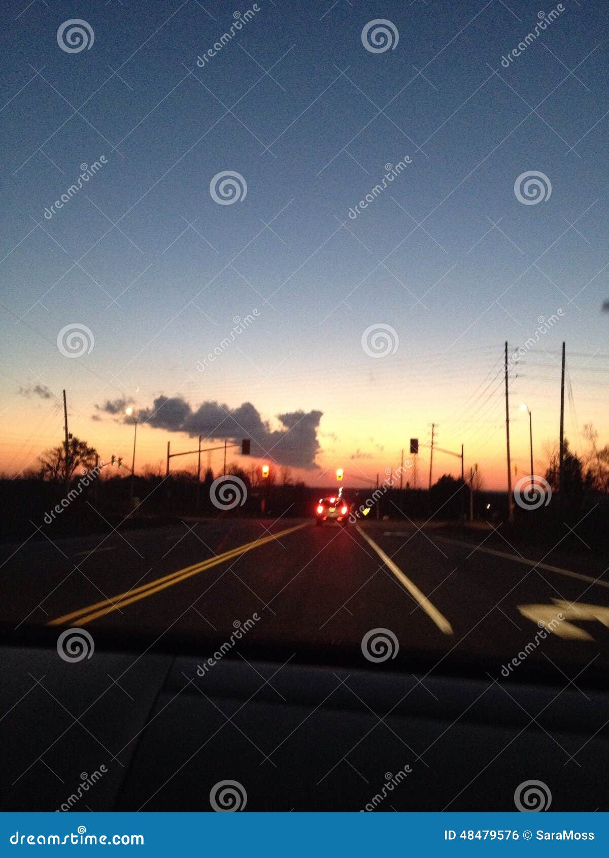 Evening Drive editorial photo. Image of evening, beautiful - 48479576