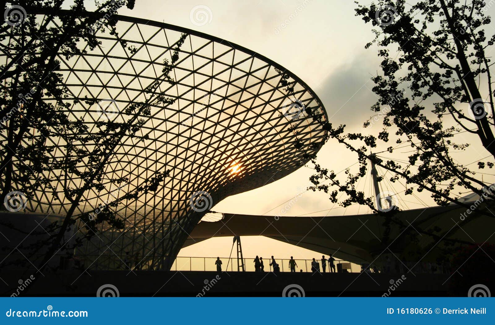 An Evening Expo Axis Scene stock photo. Image of people - 16180626