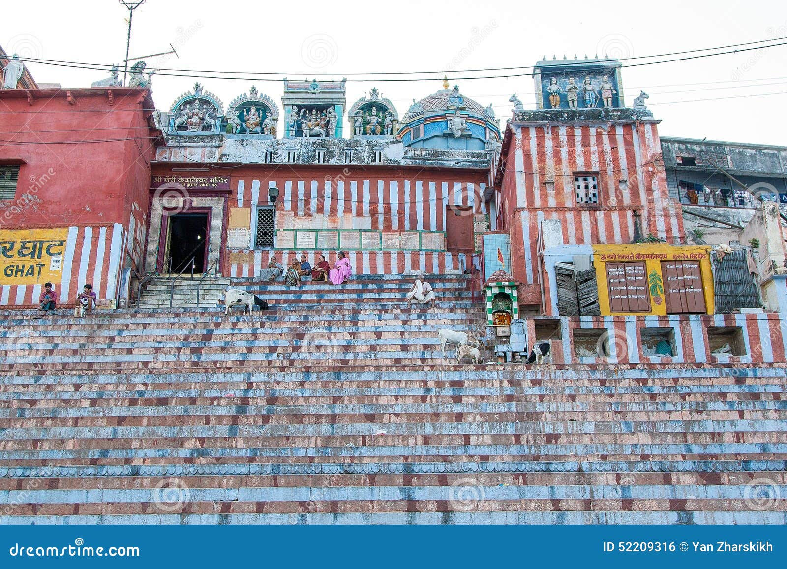 Evening ghat editorial photo. Image of location, architectural - 52209316