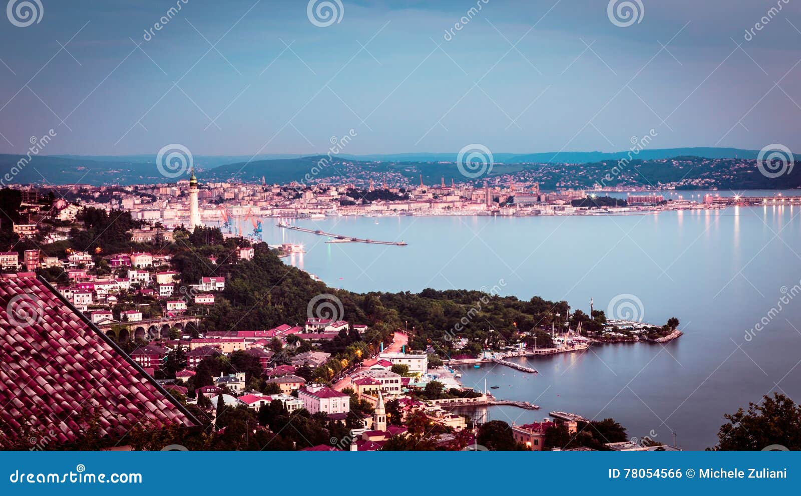 Evening in the Gulf of Trieste Stock Photo - Image of landscape ...