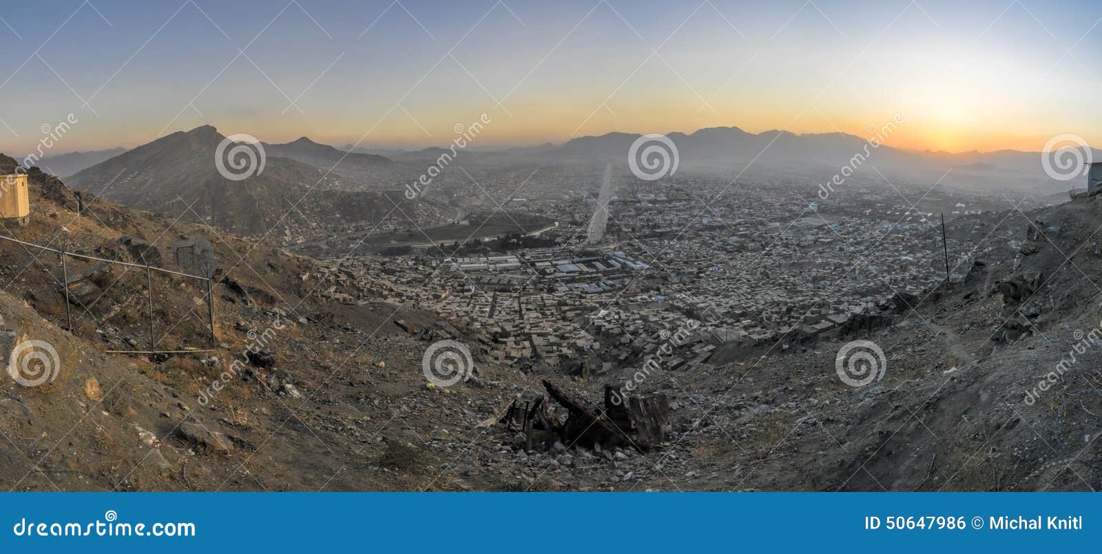 Evening Kabul stock photo. Image of city, horizontal - 50647986