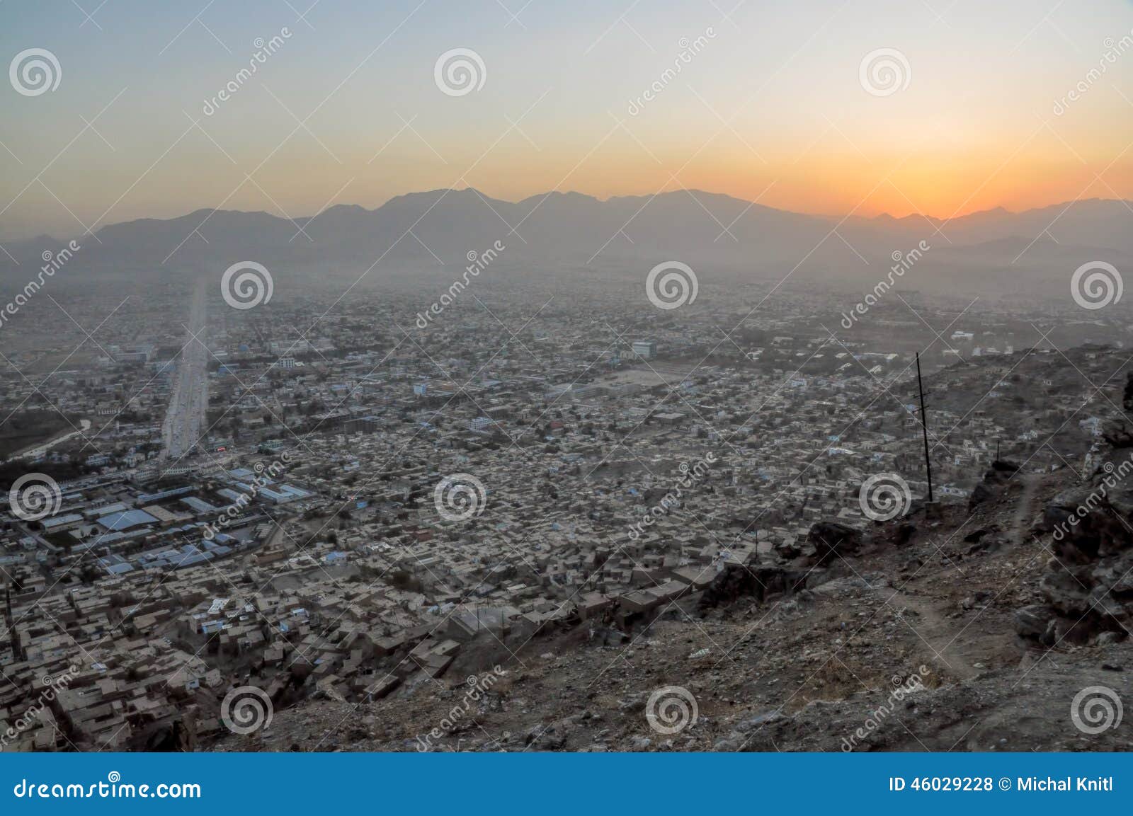 Evening Kabul stock photo. Image of desert, cabool, panorama - 46029228