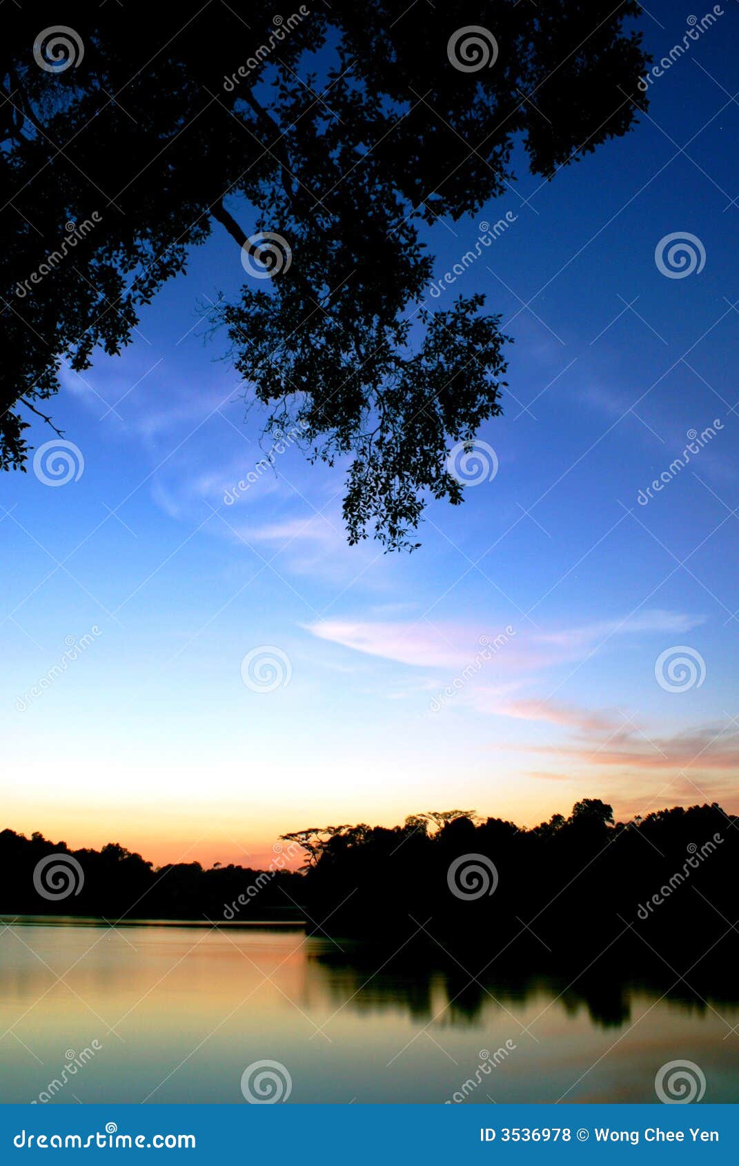 Evening lake sky stock photo. Image of landscape, colourful - 3536978