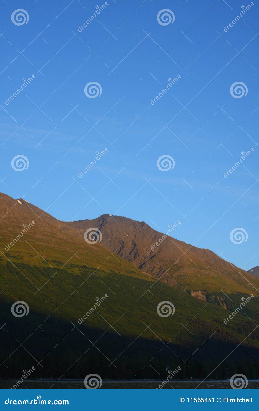 Evening Light on Mountains on Kenai Peninsula, AK Stock Image - Image ...