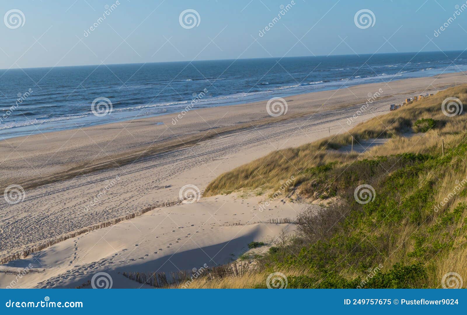Evening Mood on Beach Sylt Germany Stock Image - Image of cliff, light ...