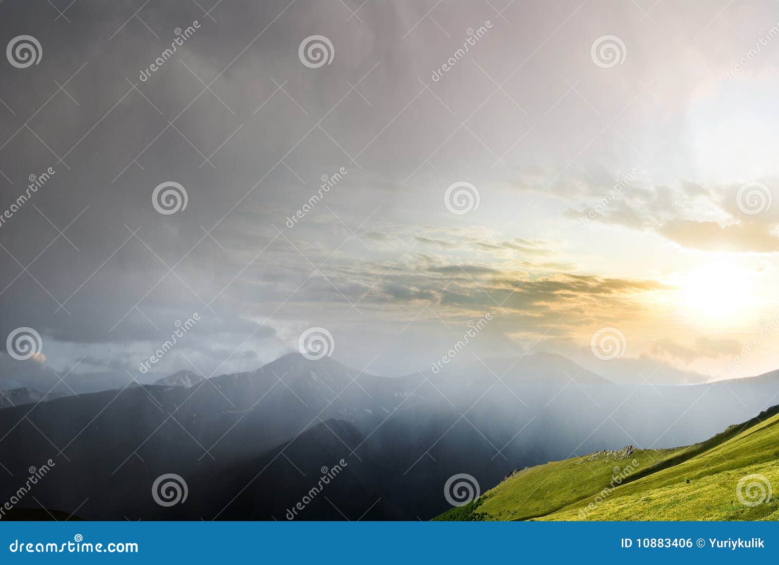 Evening in a mountains stock photo. Image of adventure - 10883406