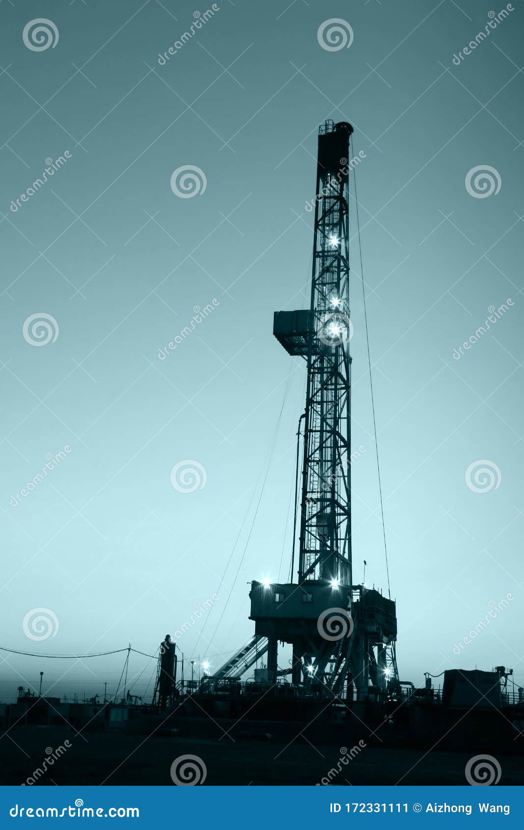 Oilfield derrick stock image. Image of oilfield, engineering - 172331111