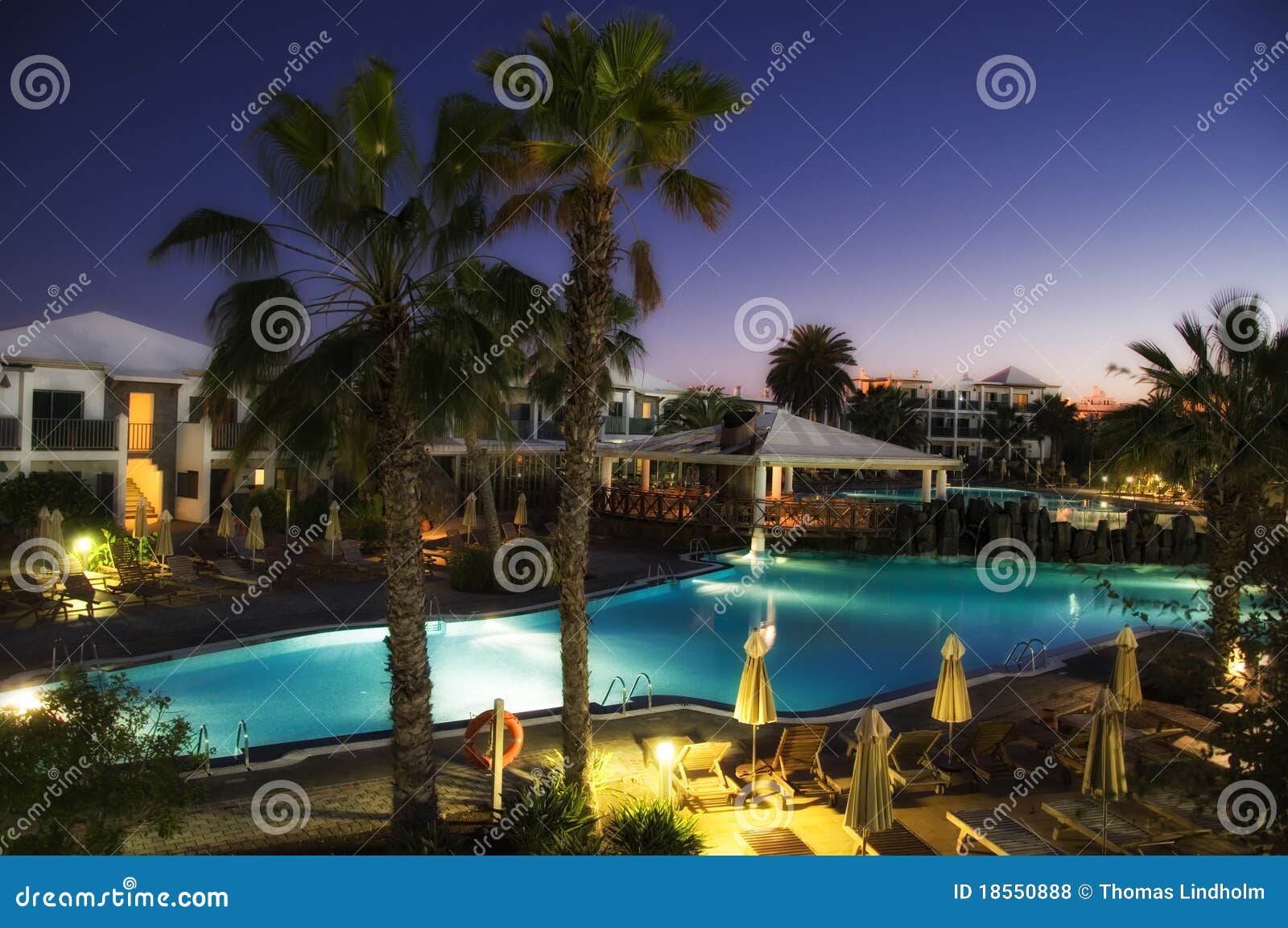 Evening resort view stock photo. Image of dusk, destination - 18550888