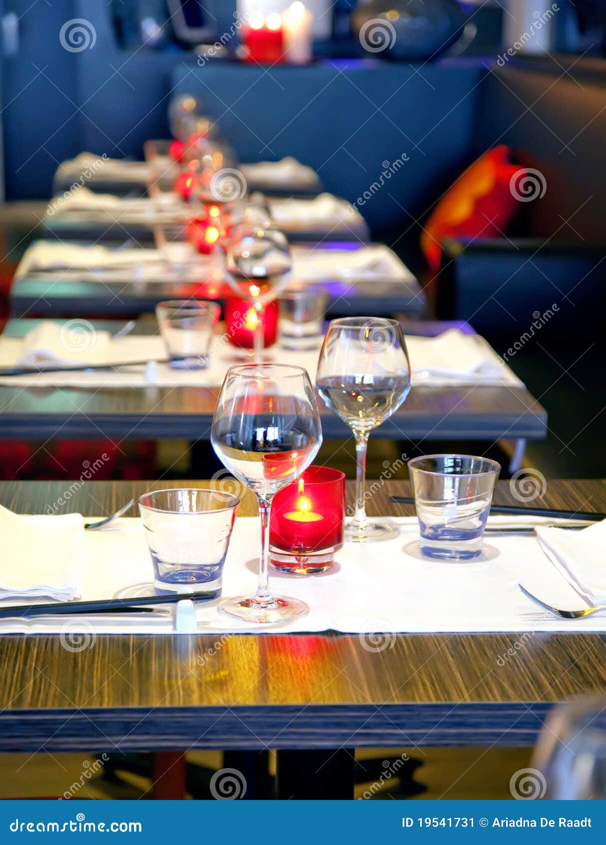Evening in restaurant stock image. Image of crystal, dinner - 19541731