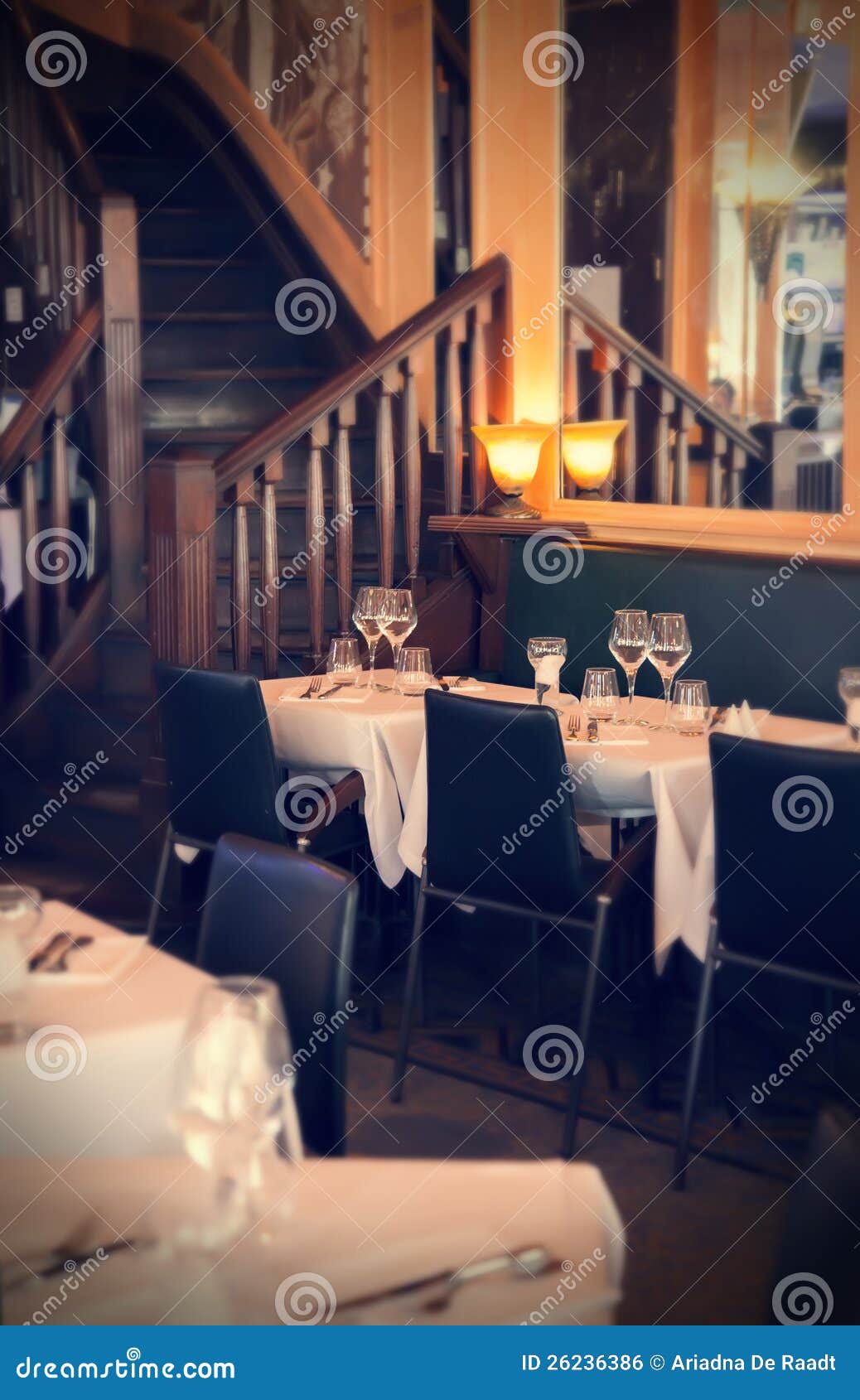 Evening restaurant stock photo. Image of brasserie, lamp - 26236386