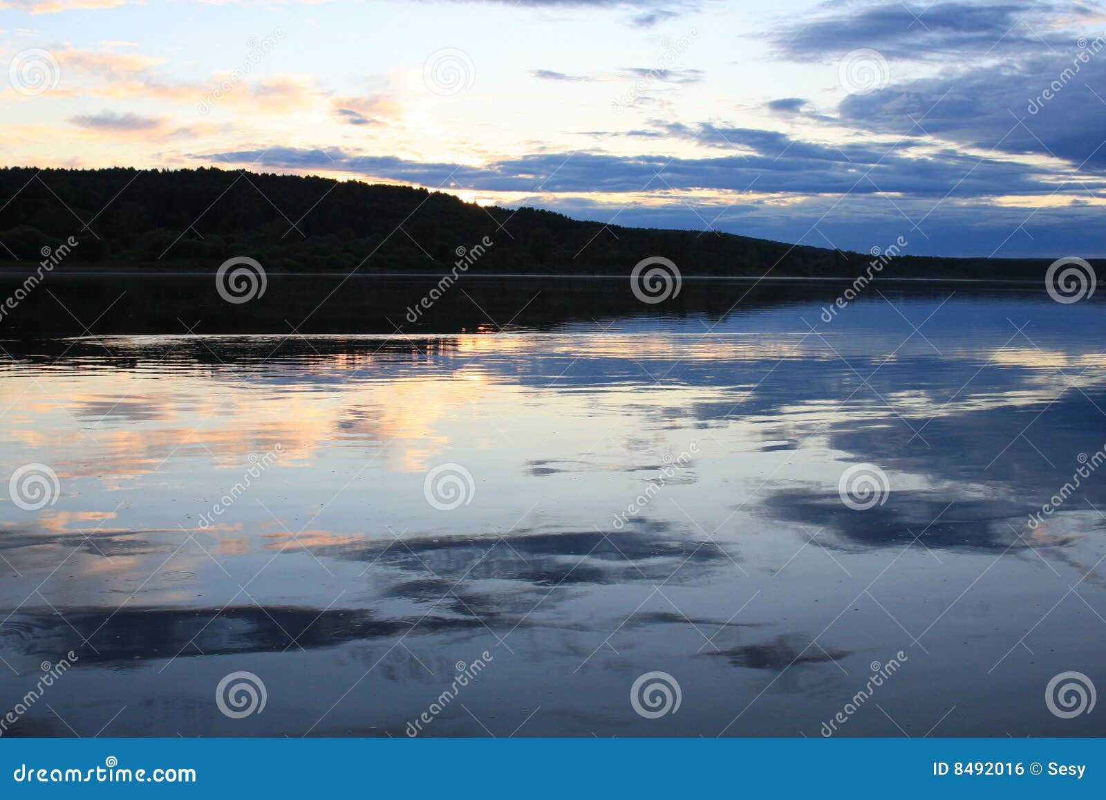 The evening river stock photo. Image of river, water, rising - 8492016