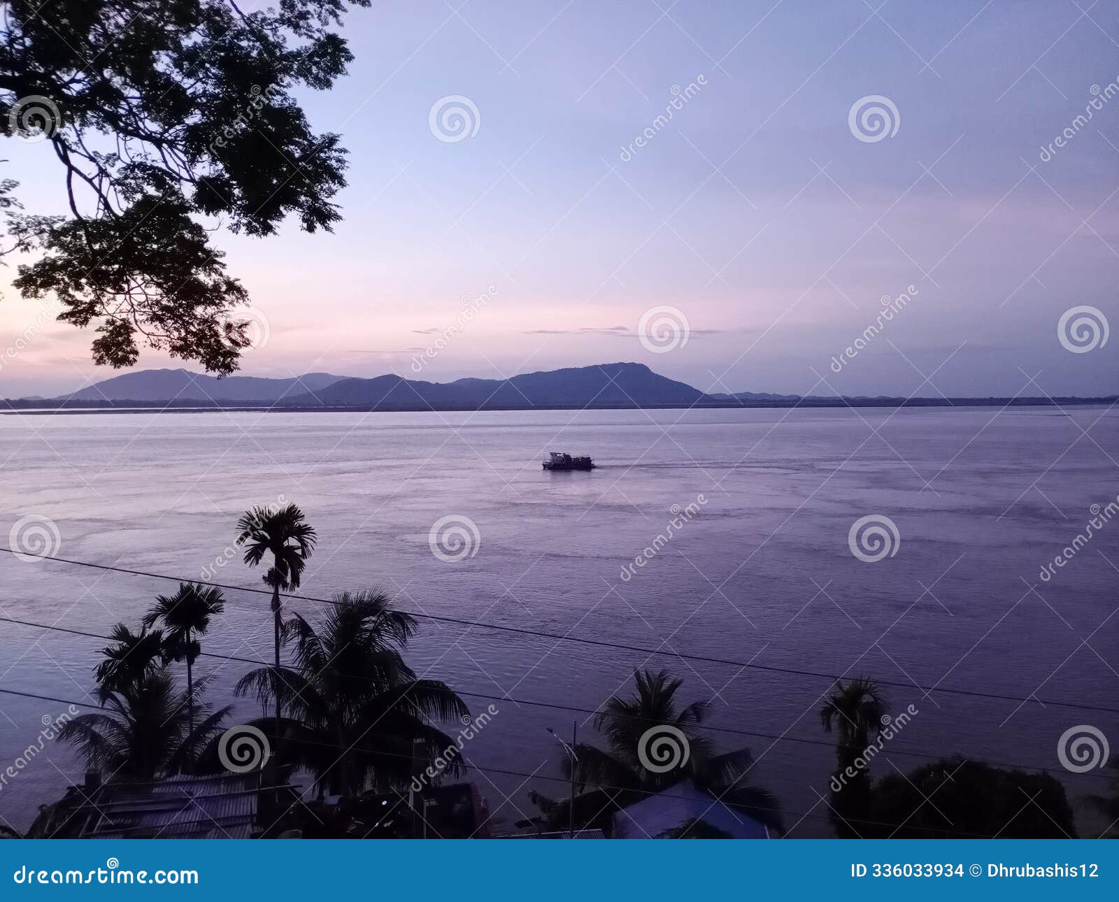 Evening River Water Sunset Shore Stock Photo - Image of nature, lake ...