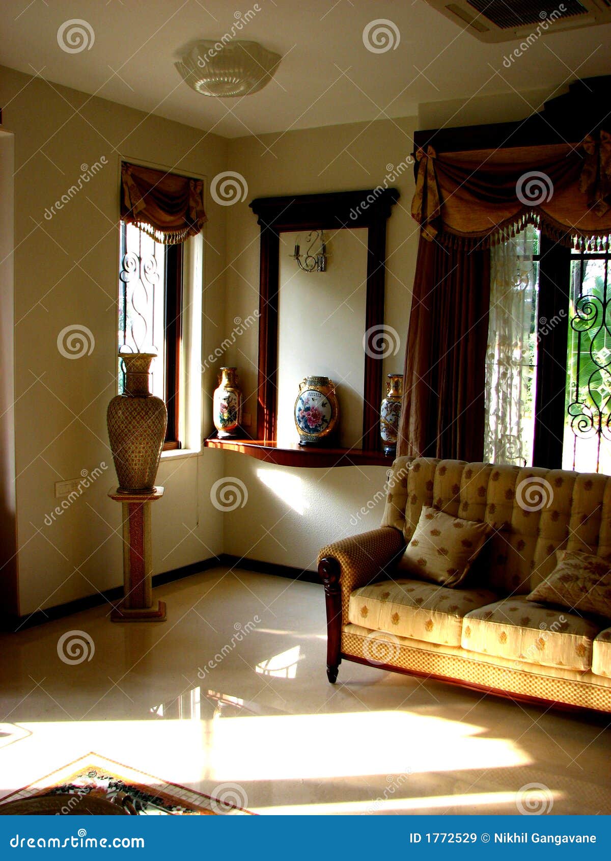 Evening Room stock image. Image of comfort, home, colors - 1772529