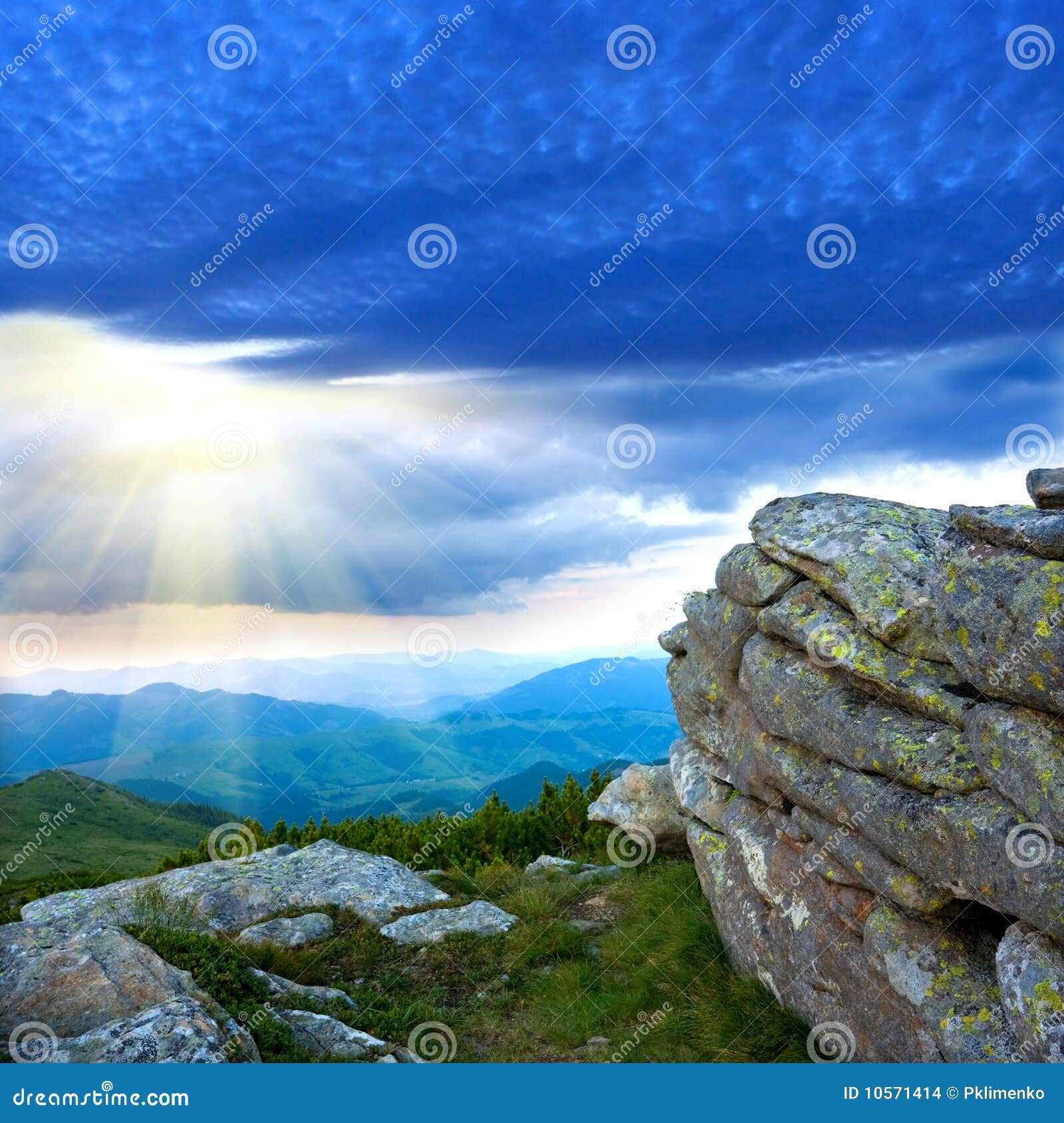 Evening scene in mountains stock photo. Image of travel - 10571414