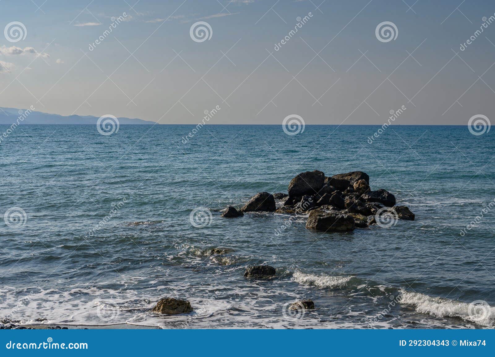 Evening at Sea, Autumn in Cyprus 6 Stock Image - Image of siege, beach ...