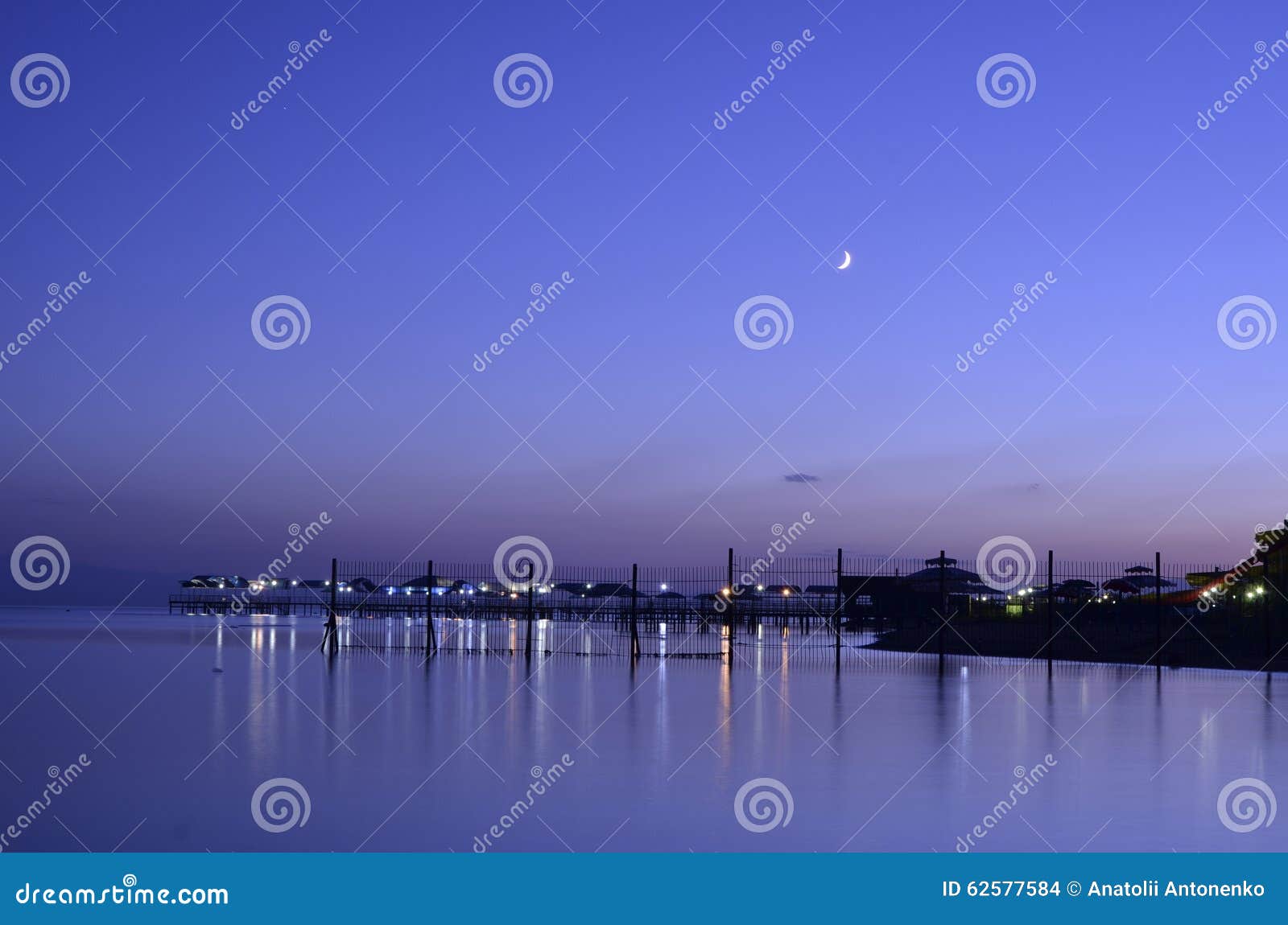 Evening sea stock photo. Image of evening, paint, andscape - 62577584