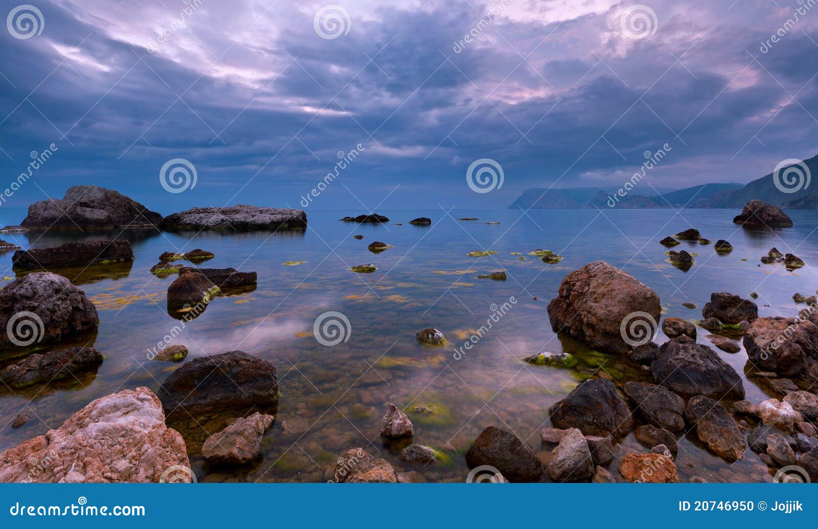 Evening seascape stock photo. Image of cliff, fresh, marine - 20746950