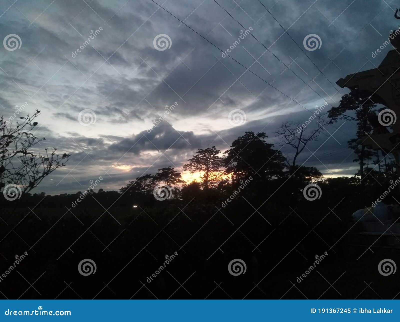 Evening shadow stock image. Image of evening, time, shadow - 191367245