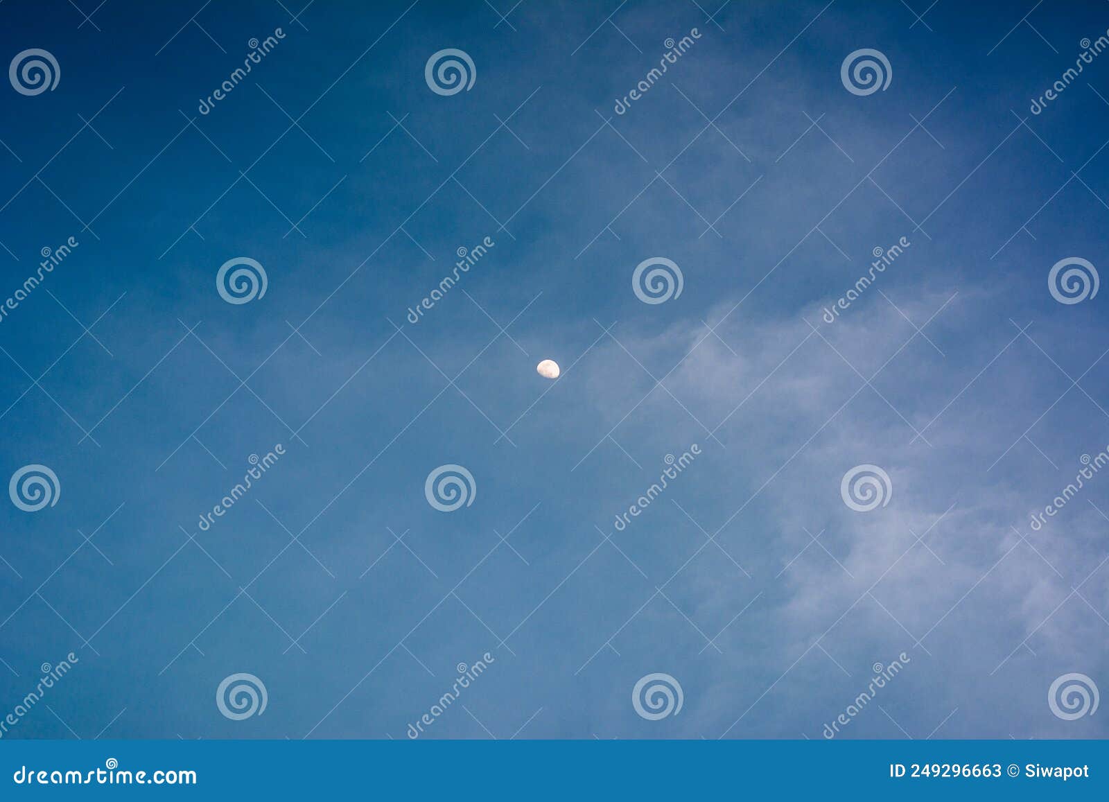 Evening Sky Background with Moon Stock Image - Image of midnight, dark ...
