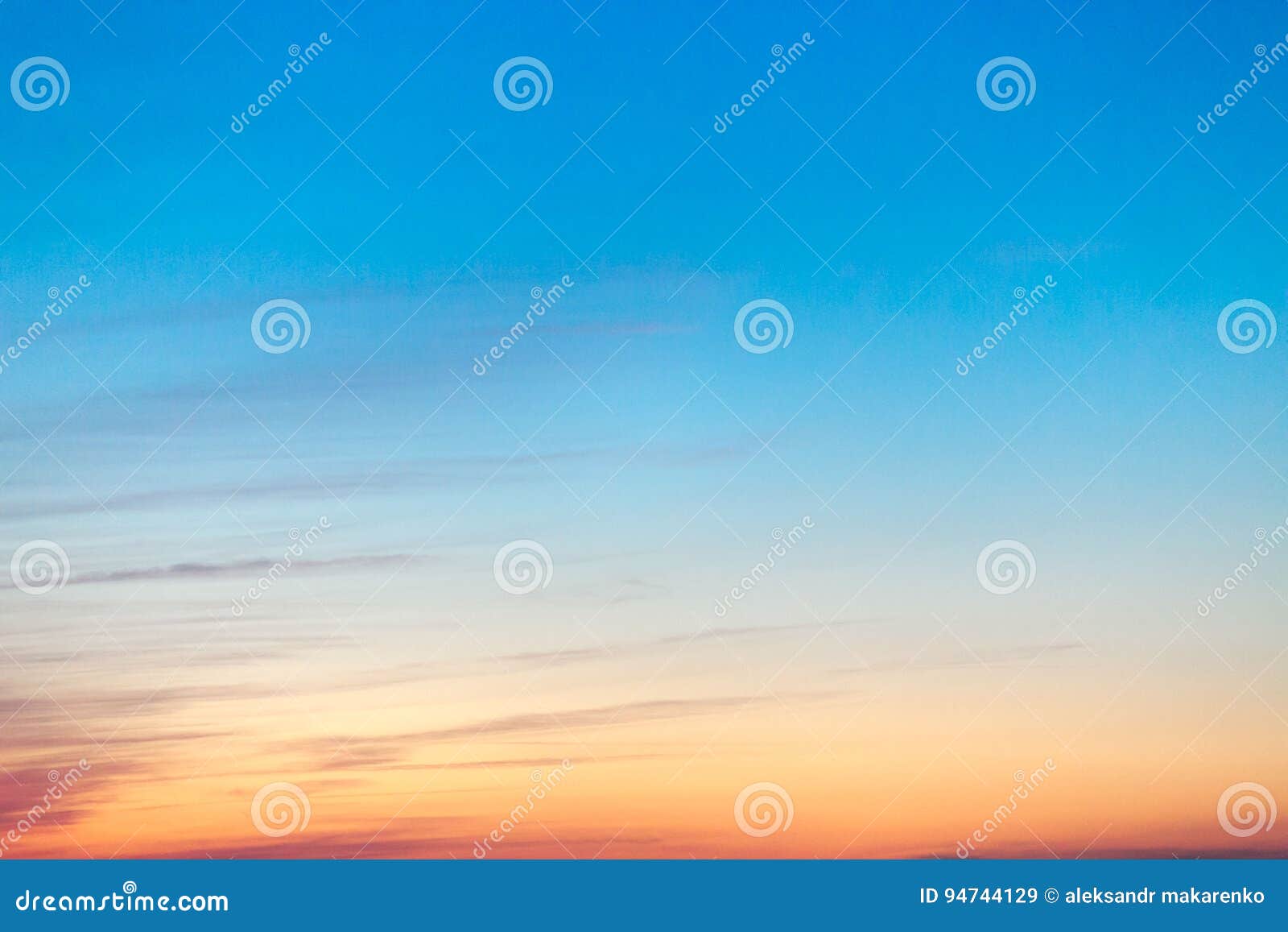 The Evening Sky in Bright Colors. Natural Gradient Stock Image - Image ...