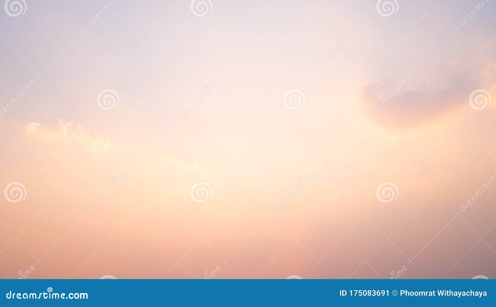Evening Sky, in Dusty Orange Sun Light Stock Image - Image of clean ...