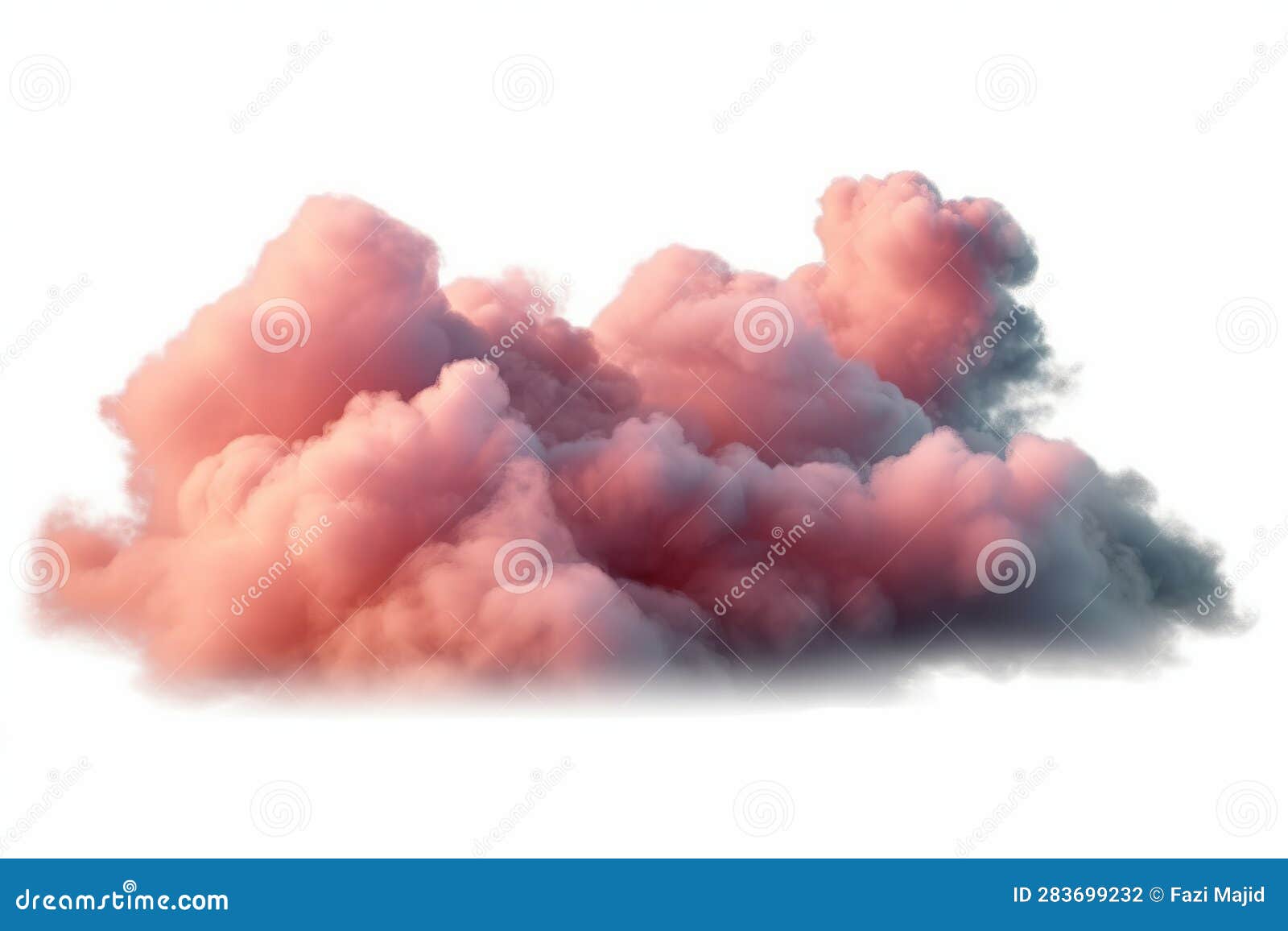 Evening Soft Clouds Abstract on Transparency Backgrounds 3d Rendering ...