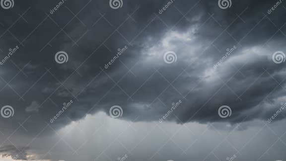 Evening Storm Over River and Dramatic Sky and Clouds Stock Image ...