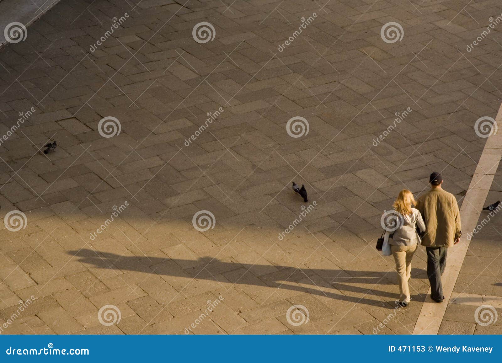 Evening Stroll stock image. Image of pattern, people, walk - 471153